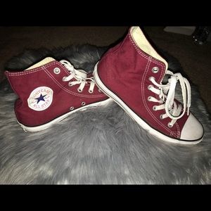 Converse | Shoes | Maroon Hightop Converse | Poshmark